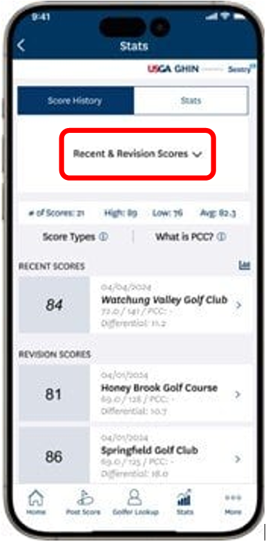 How do I delete a posted score?